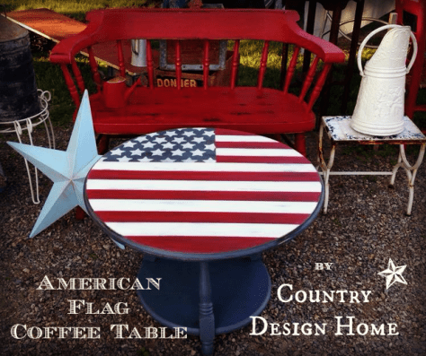 American Flag Coffee Table – Country Design Home